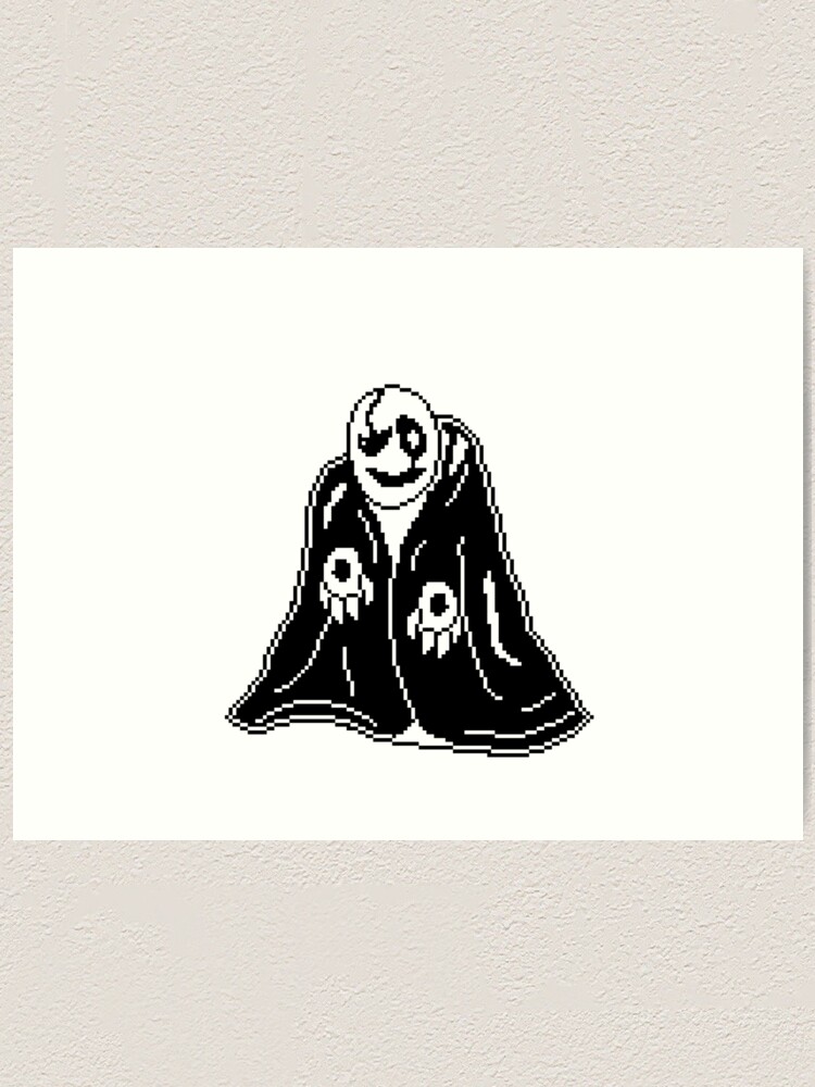"W.D. Gaster (Battle Sprite)" Art Print for Sale by mosaic-mind | Redbubble