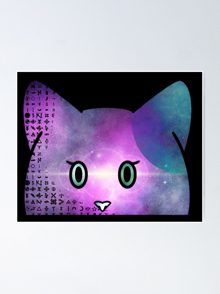 "Galaxy Cat" Poster for Sale by TK-Illustrate | Redbubble