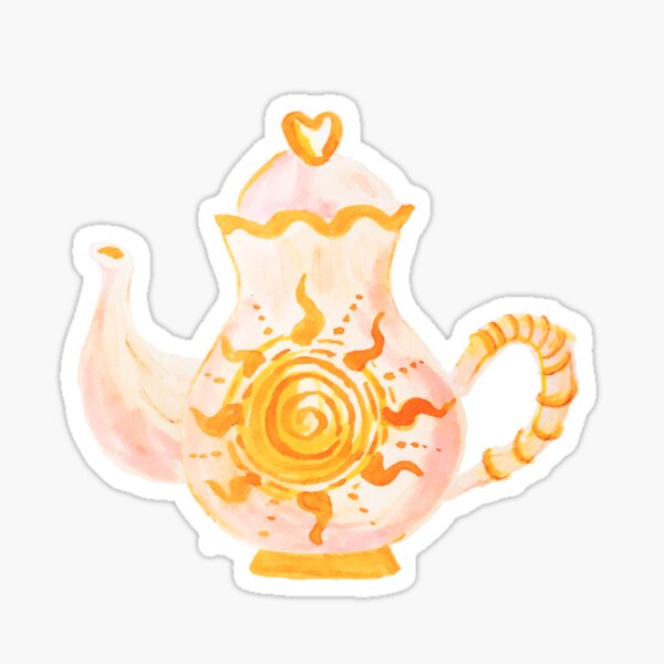 " cute teapot" Sticker by artbyrosse | Redbubble