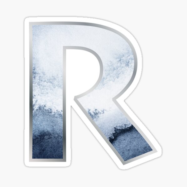 "Watercolor Alphabet R" Sticker by raymondwarenyc | Redbubble