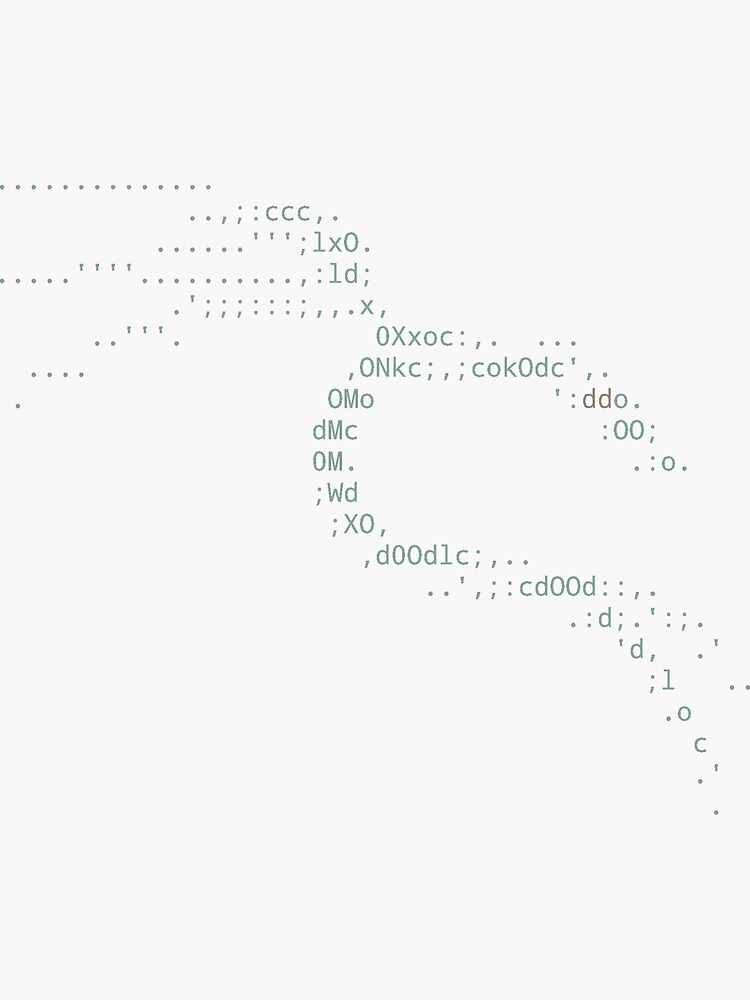 Kali Linux Neofetch Ascii Art Logo Sticker For Sale By Whateveris Redbubble 