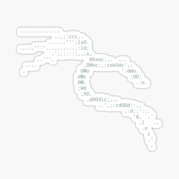 "Kali Linux Neofetch ASCII Art Logo" Sticker for Sale by WhateverIs ...