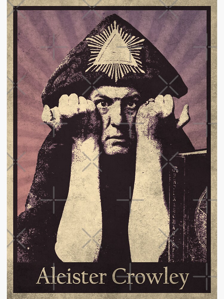 "Aleister Crowley" Sticker for Sale by BennyBearProof | Redbubble