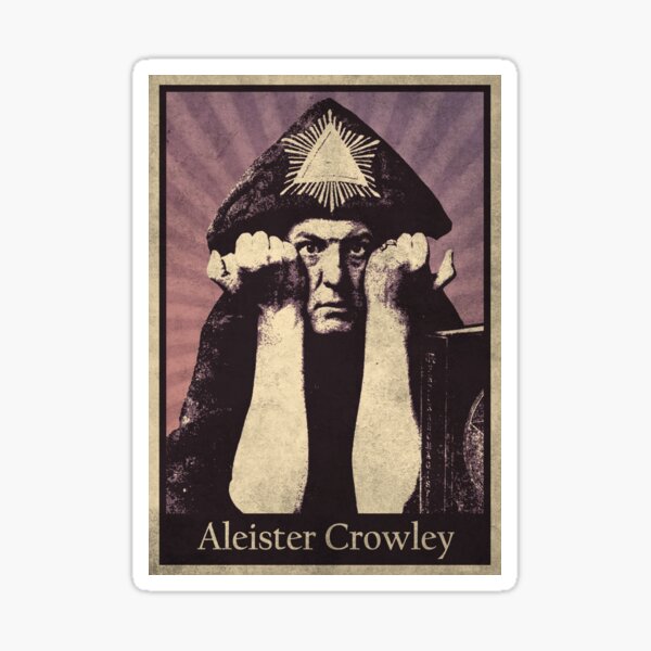 "Aleister Crowley" Sticker for Sale by BennyBearProof | Redbubble