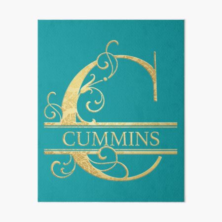 "Cummins Name - Golden Letters Designs With The Cummins Name " Art ...