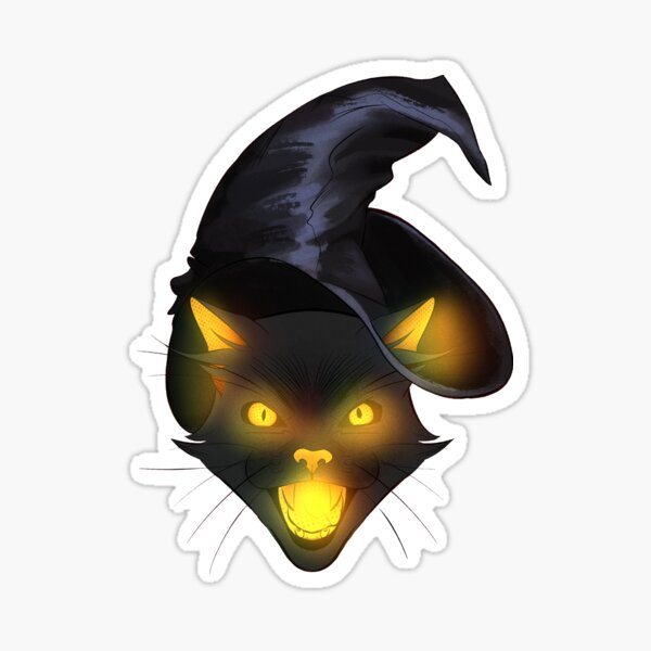 "ANGRY CAT: HALLOWEEN EDITION " Sticker for Sale by HappyHoppy | Redbubble