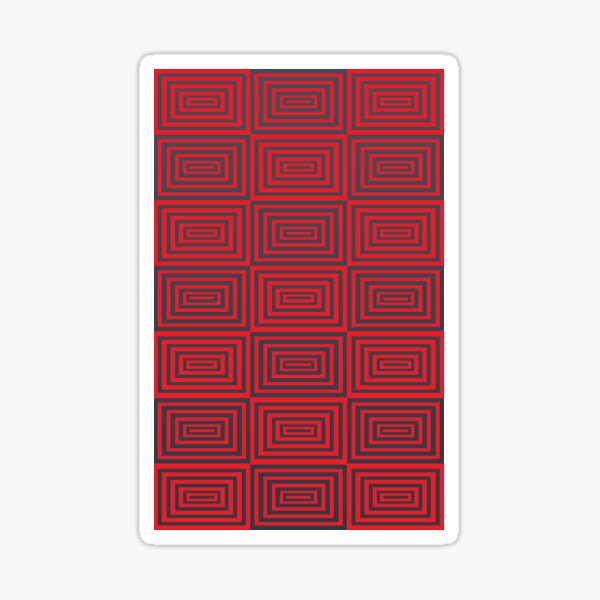 "Rectangle inside a Rectangle v2 Alternating Pattern of Red and Dark ...