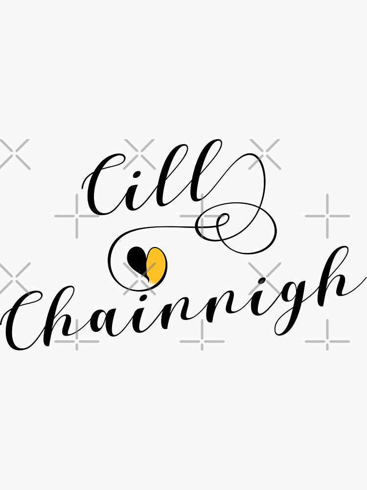 "Cill Chainnigh, Kilkenny County Colours Flag Heart, Leinster, Ireland ...