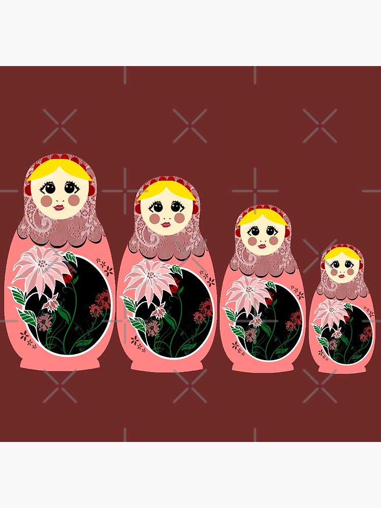 "matryoshka doll " Poster for Sale by EmmyAnastasia | Redbubble