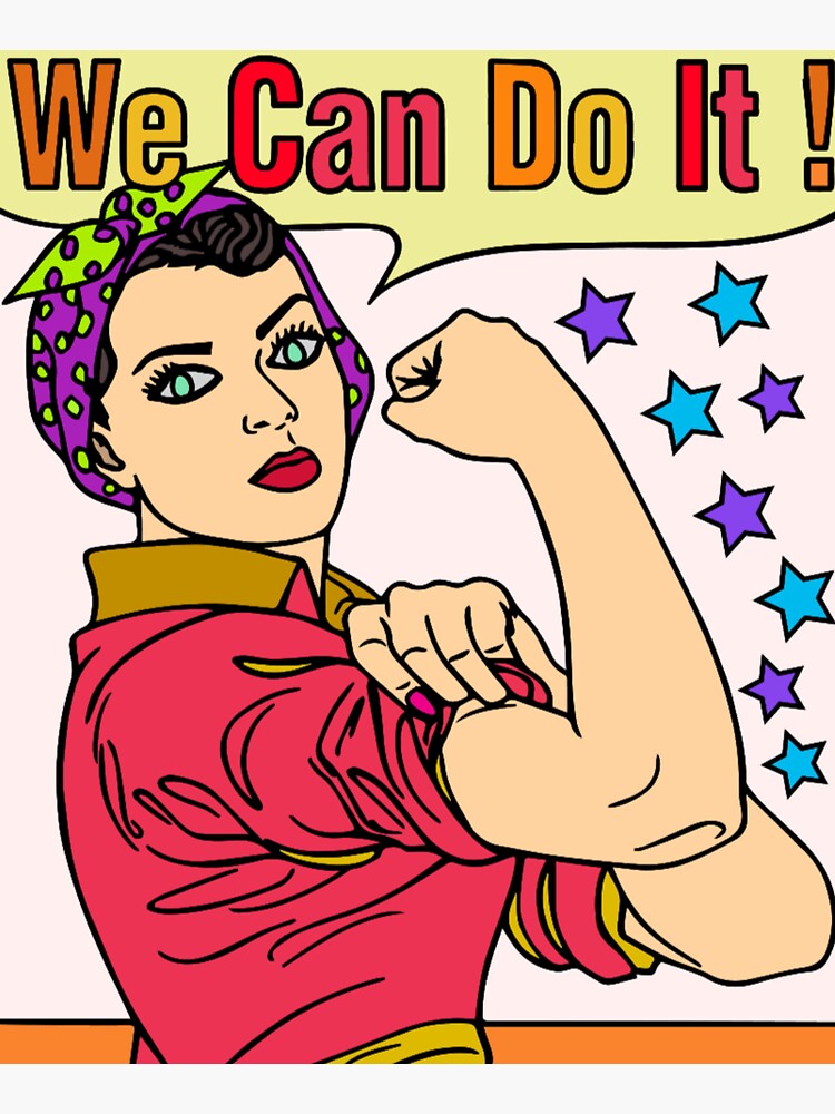 "We can do it" Sticker for Sale by MarioColtello | Redbubble