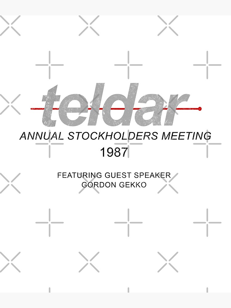 "Teldar Paper - Annual stockholders meeting - Wall Street" Art Print ...