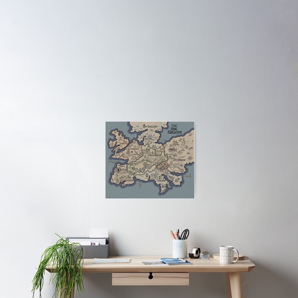 "The 10th Kingdom Map" Poster by glaciars | Redbubble