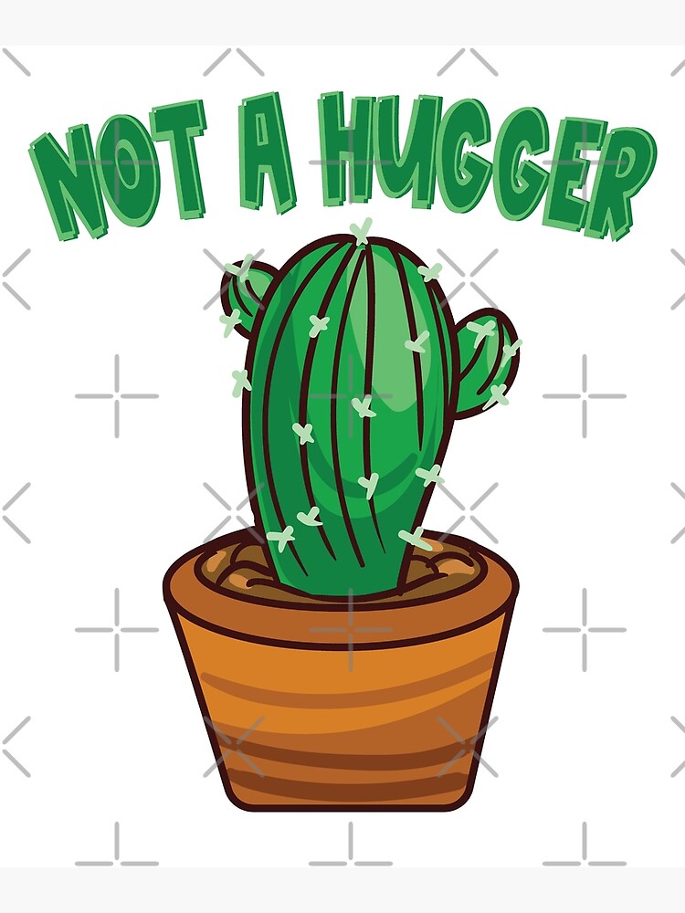 "Not a Hugger Prickly Cactus Hug Me at Your Own Risk Cactus Plant ...
