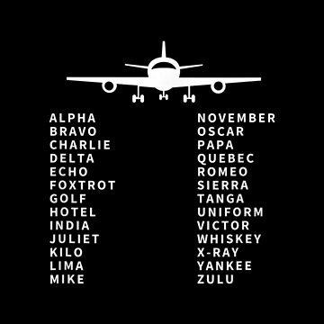 "Pilot Airplane Phonetic Alphabet Flight Gift" Spiral Notebook for Sale ...