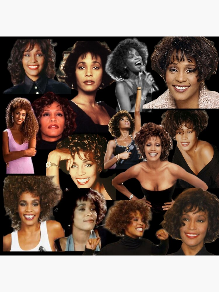"Whitney Houston Collage" Art Print by Woowee808 | Redbubble