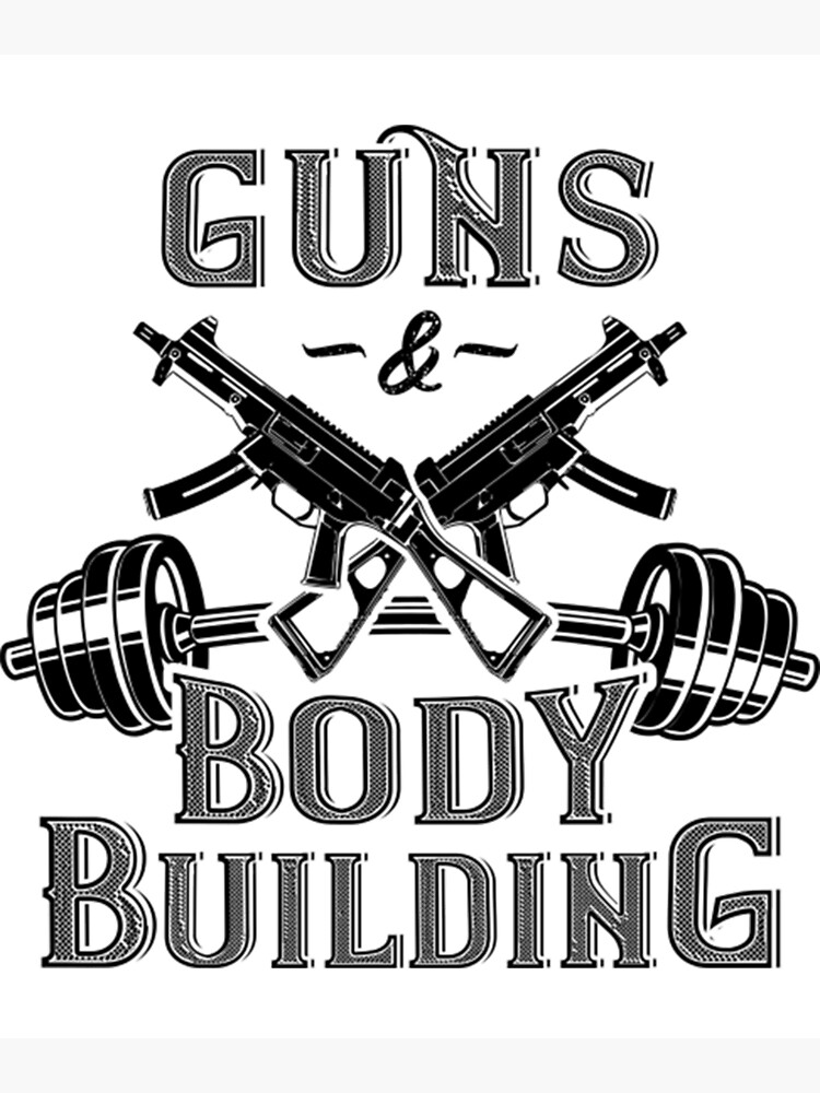 "Military Workout T-ShirtGuns Bodybuilding Army America Weapon Soldier ...