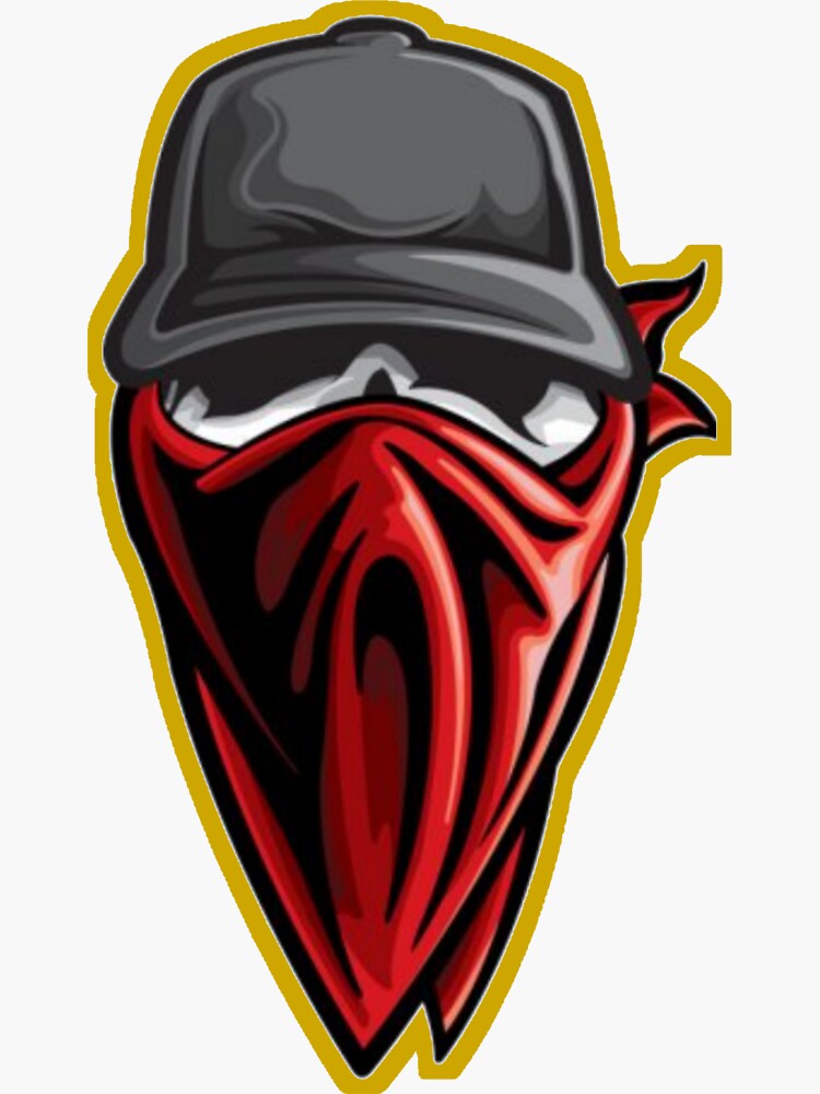 "Skull Bandit" Sticker for Sale by XconGavin | Redbubble