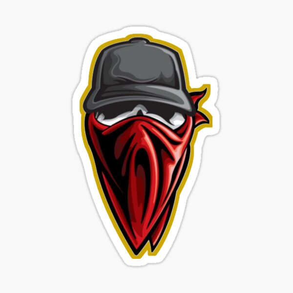 "Skull Bandit" Sticker for Sale by XconGavin | Redbubble