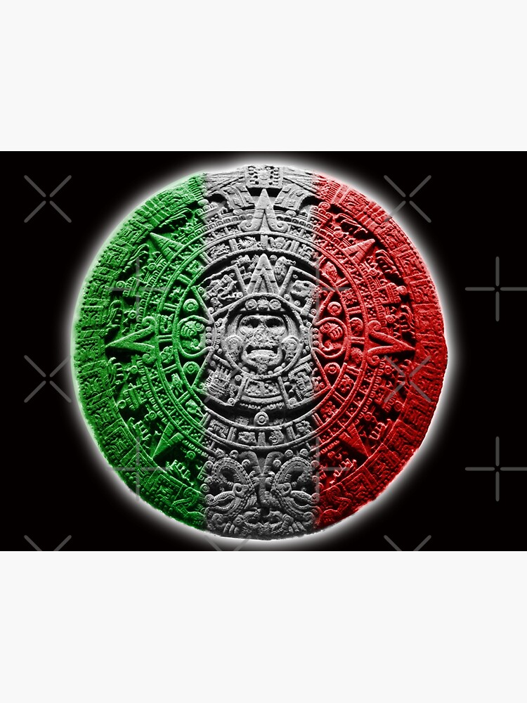 "Aztec Calendar Disk (Sun Stone)" Poster for Sale by Kuetspal-Lin ...