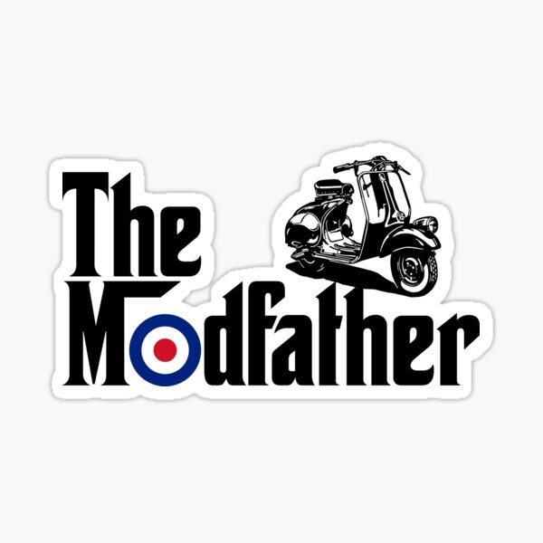 "Modfather " Sticker for Sale by TraceTheFace | Redbubble