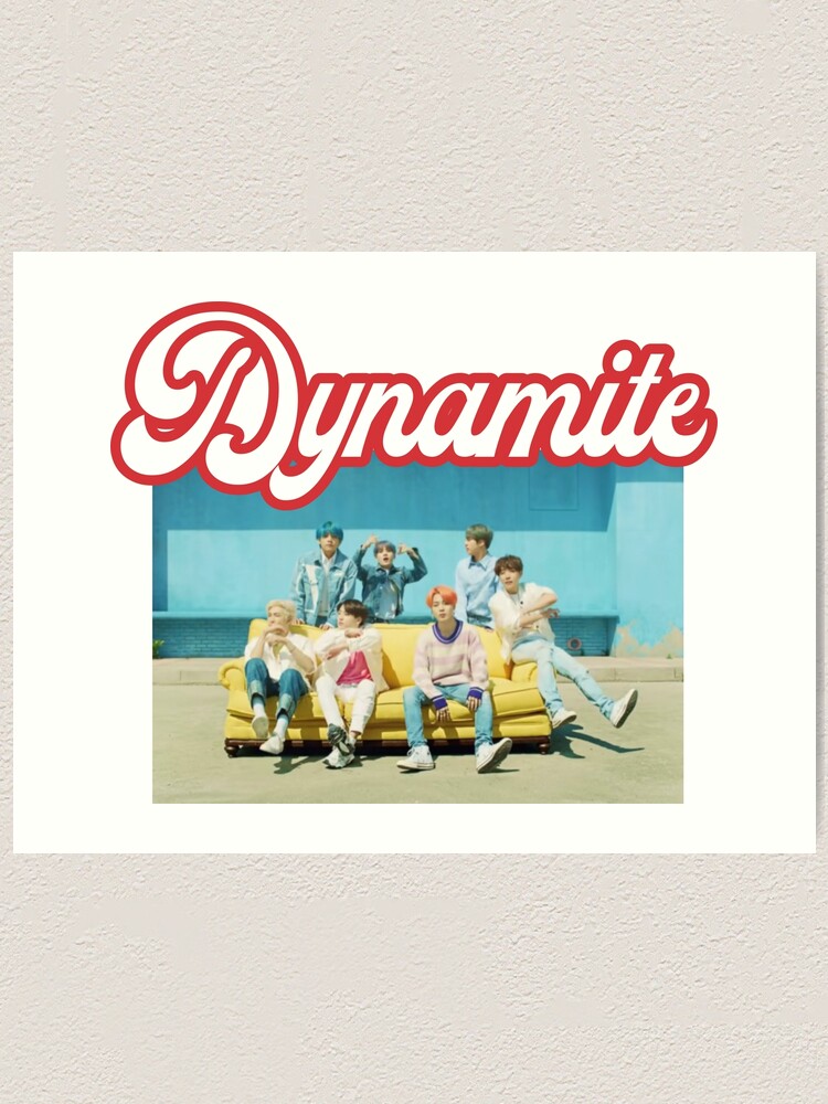 "BTS Dynamite" Art Print by fighterroaster | Redbubble