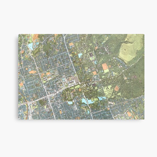 "Illustrated Map of Nara, Japan" Metal Print for Sale by gin-nek-shop ...