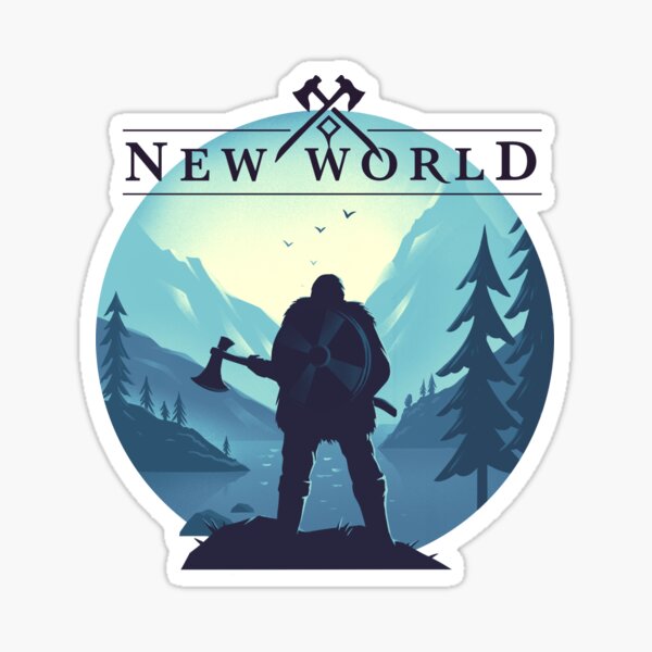 "New World: Game has begun" Sticker for Sale by Art-for-World | Redbubble