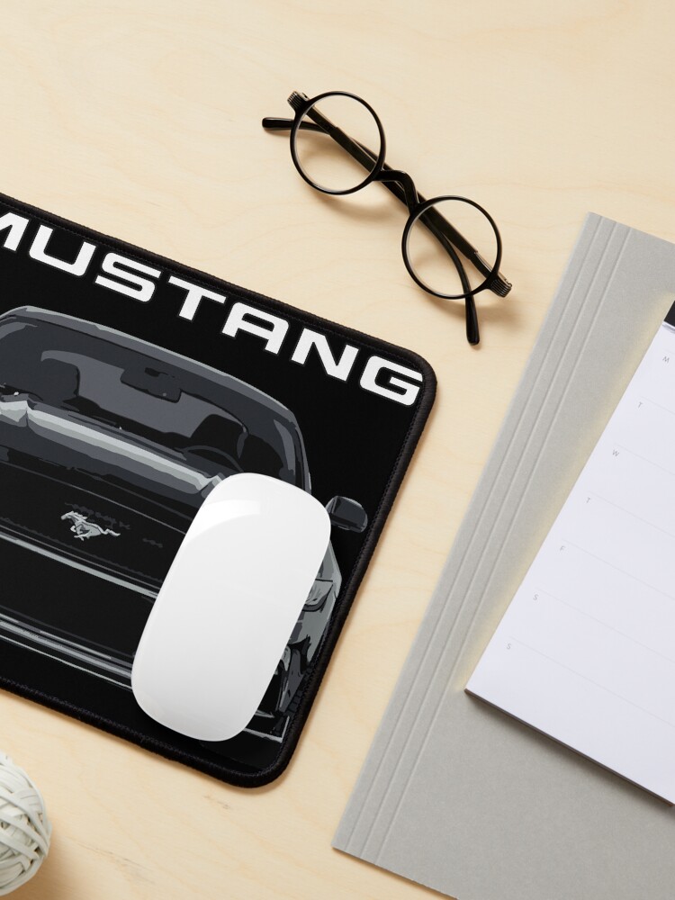 "Mustang GT 5.0L V8 Performance Car Shadow Black" Mouse Pad for Sale by ...