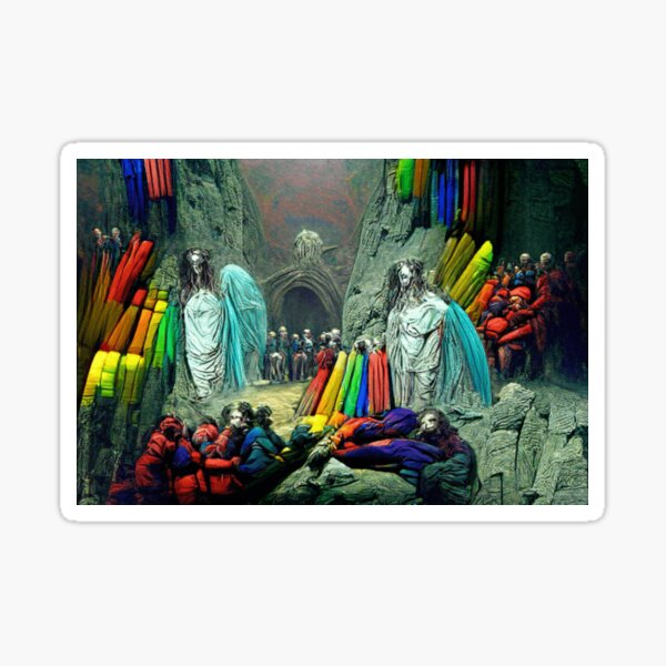 "Mr. Crayola's Underworld" Sticker for Sale by DMTTAPESFL | Redbubble