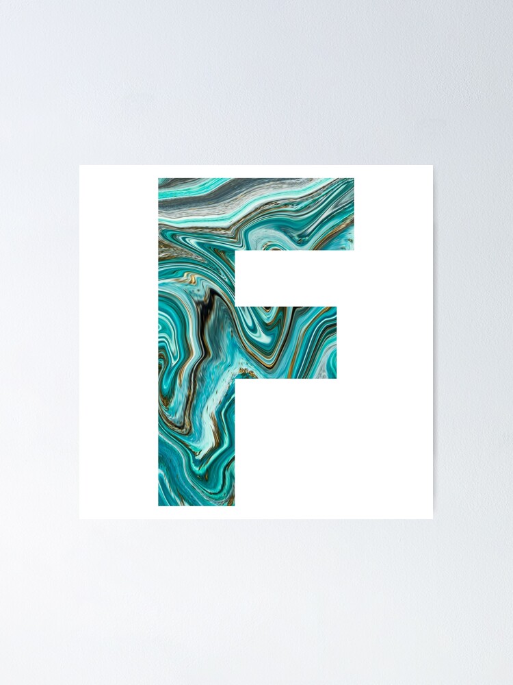 "Alphabet F Pattern Design" Poster for Sale by PabloDigital | Redbubble