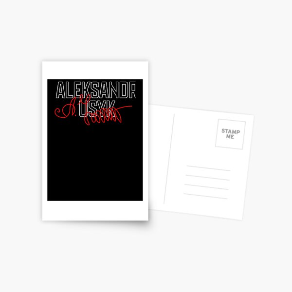"Oleksandr Usyk Signature" Postcard for Sale by JOYACEPTY | Redbubble