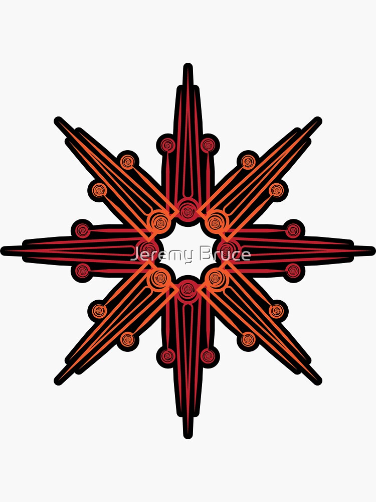 "Spike Circle - 003" Sticker by Jbruce2019 | Redbubble
