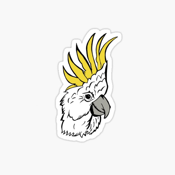 "Cockatoo" Sticker by francesrosey | Redbubble