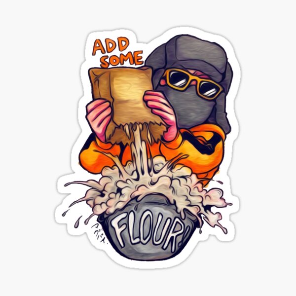 "Life Of Boris Add Some Flour Tshirt - Life Of Boris Cooking Sticker ...