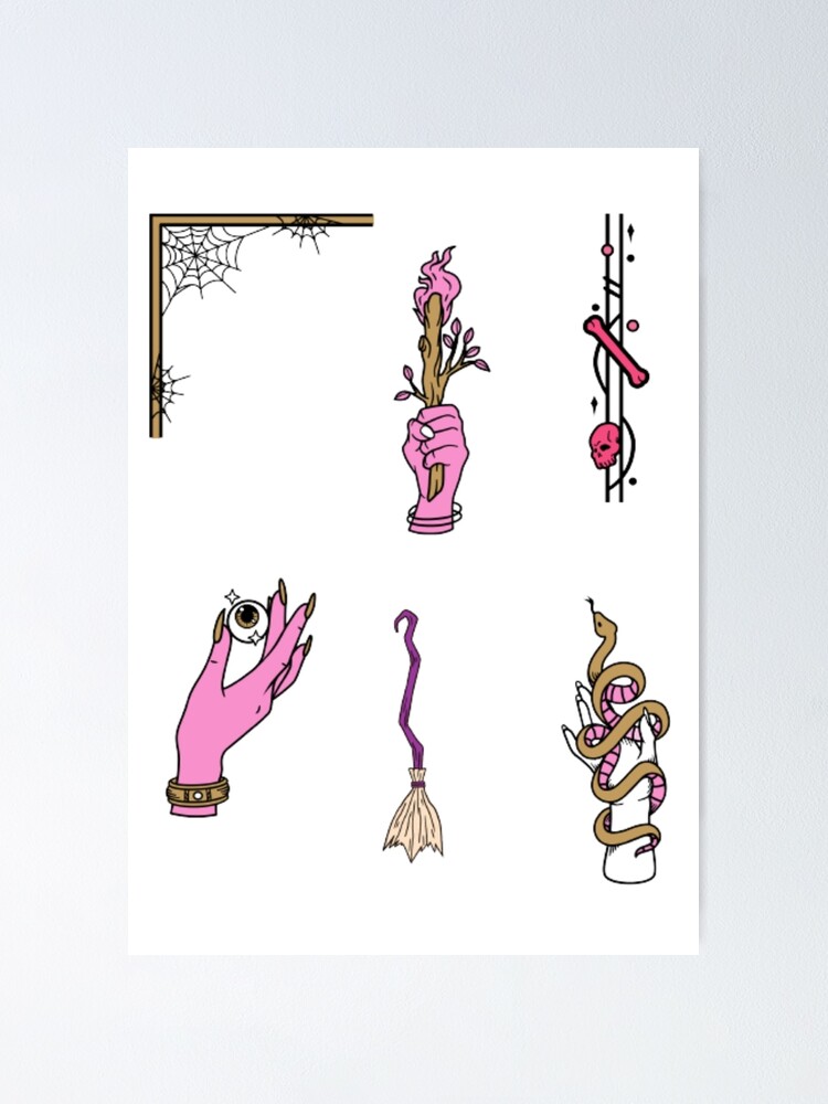 " aesthetic witch craft halloween sticker pack|halloween aesthetic ...