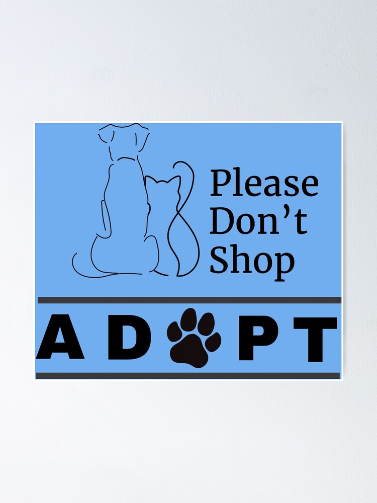 "Please Don't Shop" Poster by UrbandCreative | Redbubble