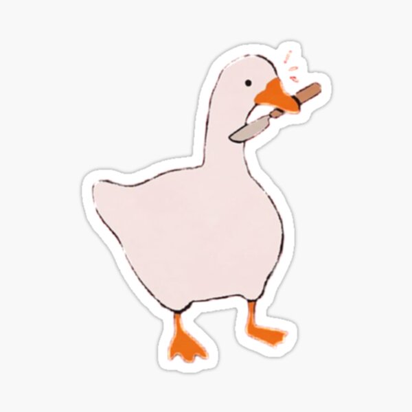 "Untitled goose game " Sticker for Sale by KENNY-CASHOP | Redbubble