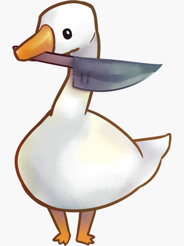 "Untitled Goose Knife " Sticker for Sale by KENNY-CASHOP | Redbubble
