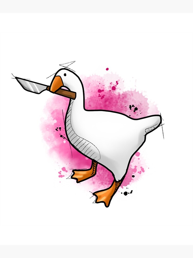 "Stabby Goose " Poster for Sale by KENNY-CASHOP | Redbubble