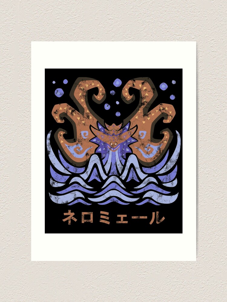 "Monster Hunter World Iceborne Namielle Kanji Icon" Art Print for Sale ...