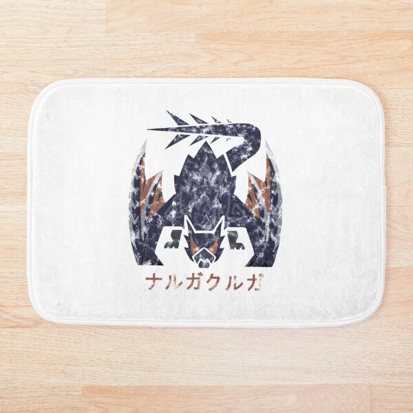 "Monster Hunter World Iceborne Nargacuga Kanji-Symbol" Badematte von ...