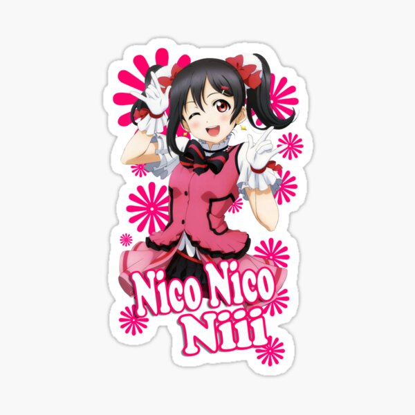 "Nico Nico Nii" Sticker for Sale by ilyessine-art | Redbubble