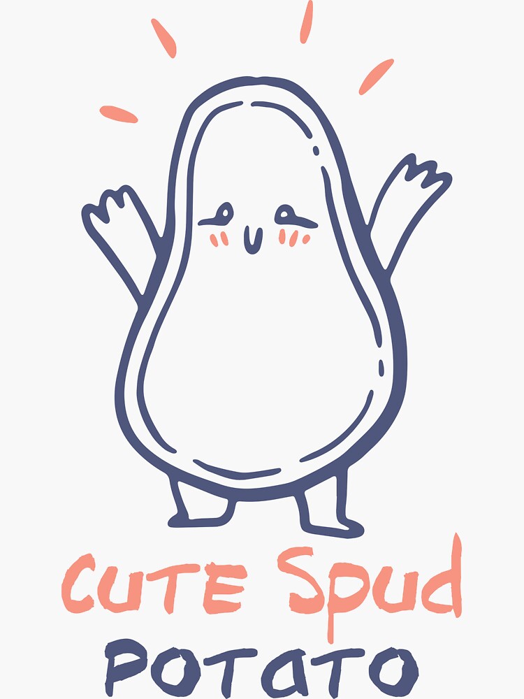 "Cute Spud Potato" Sticker for Sale by freeman1314 | Redbubble