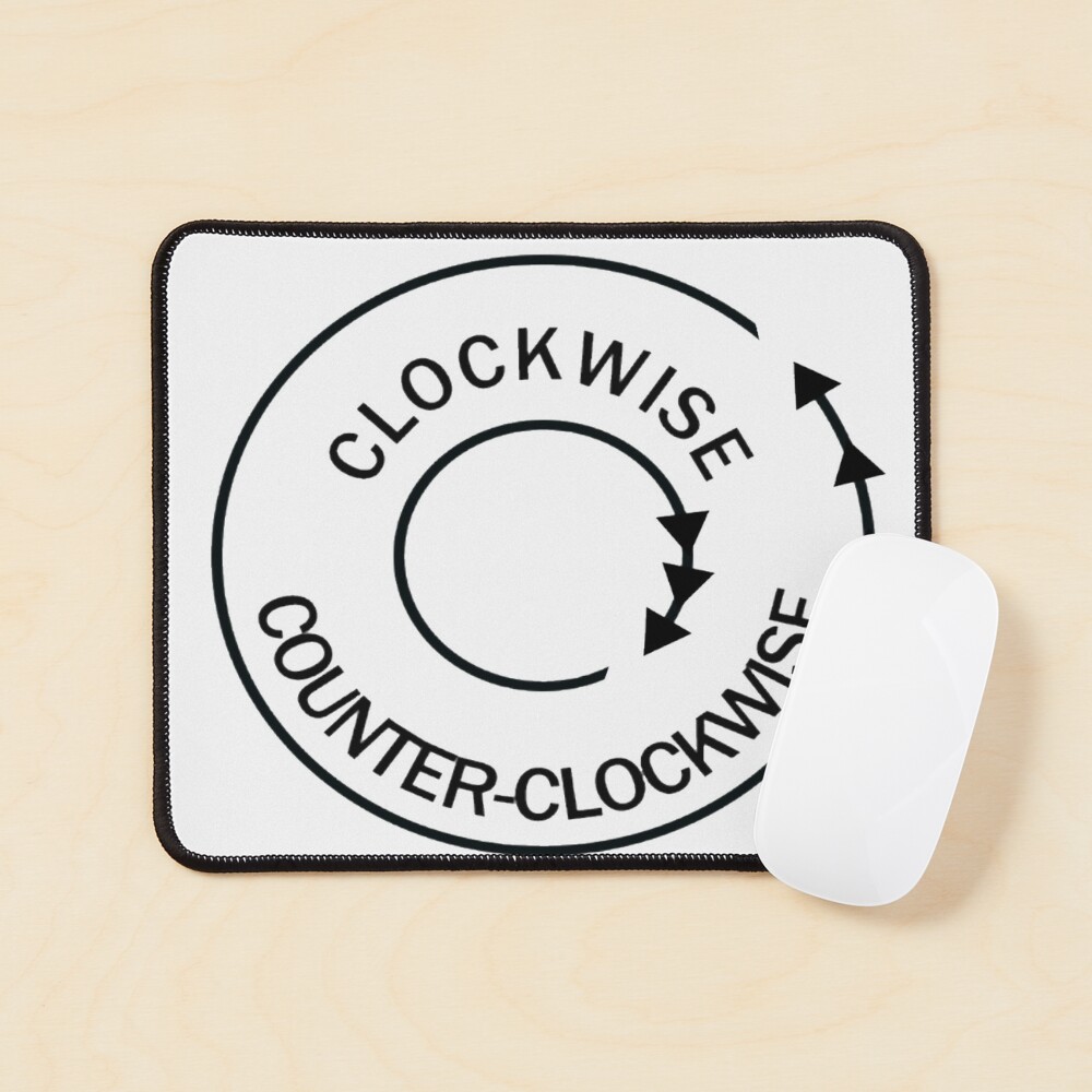 "Clockwise and Counter-clockwise " Sticker for Sale by randomly-simple ...
