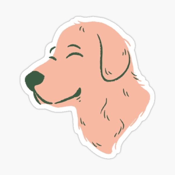 "cute pink dog" Sticker by RougeArt | Redbubble