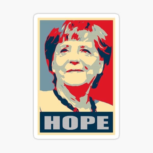 "Angela Merkel - Bundeskanzler Angela Merkel of Germany " Sticker for ...