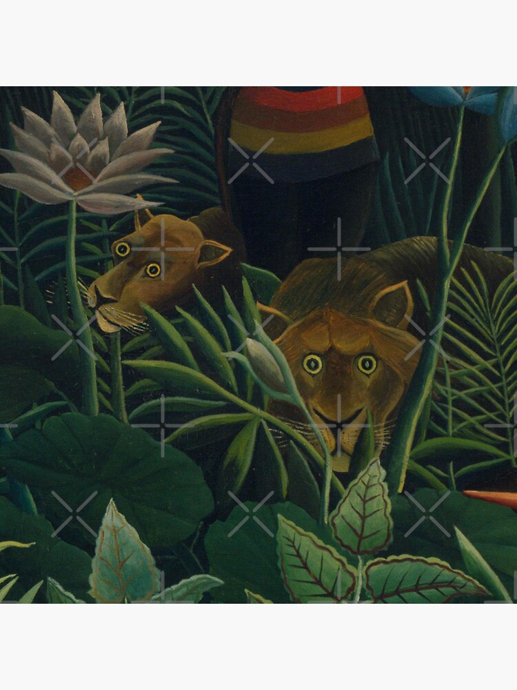 "Rousseau Jungle Cats Vintage Art Print / Henri Rousseau The Dream (Le ...
