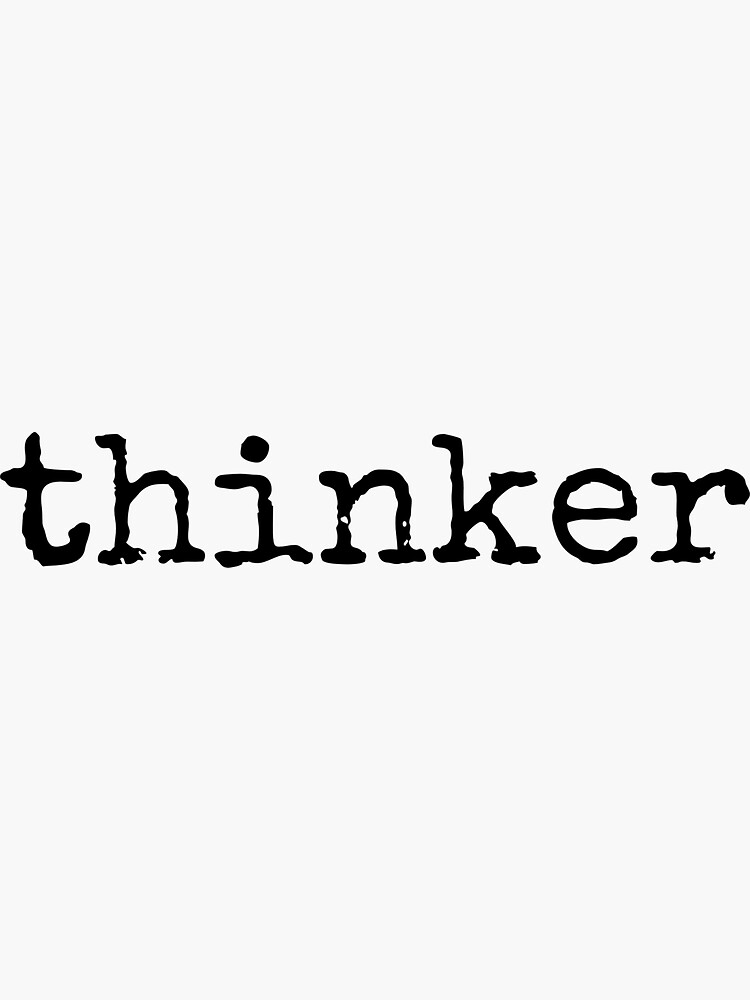 "Thinker - Simple Design | One Word Design | Simple Word Design ...