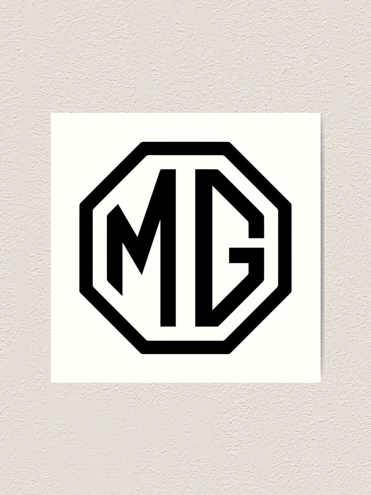 "MG Midget Car Logo" Art Print by oldcarlogos | Redbubble