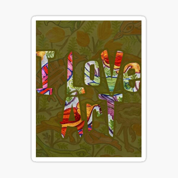 "Font Art Design" Sticker for Sale by Ahlal92 | Redbubble